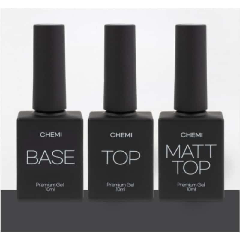 CHEMI/ 3 types of basic gel/base gel/ non-wife top gel/matte top gel ...