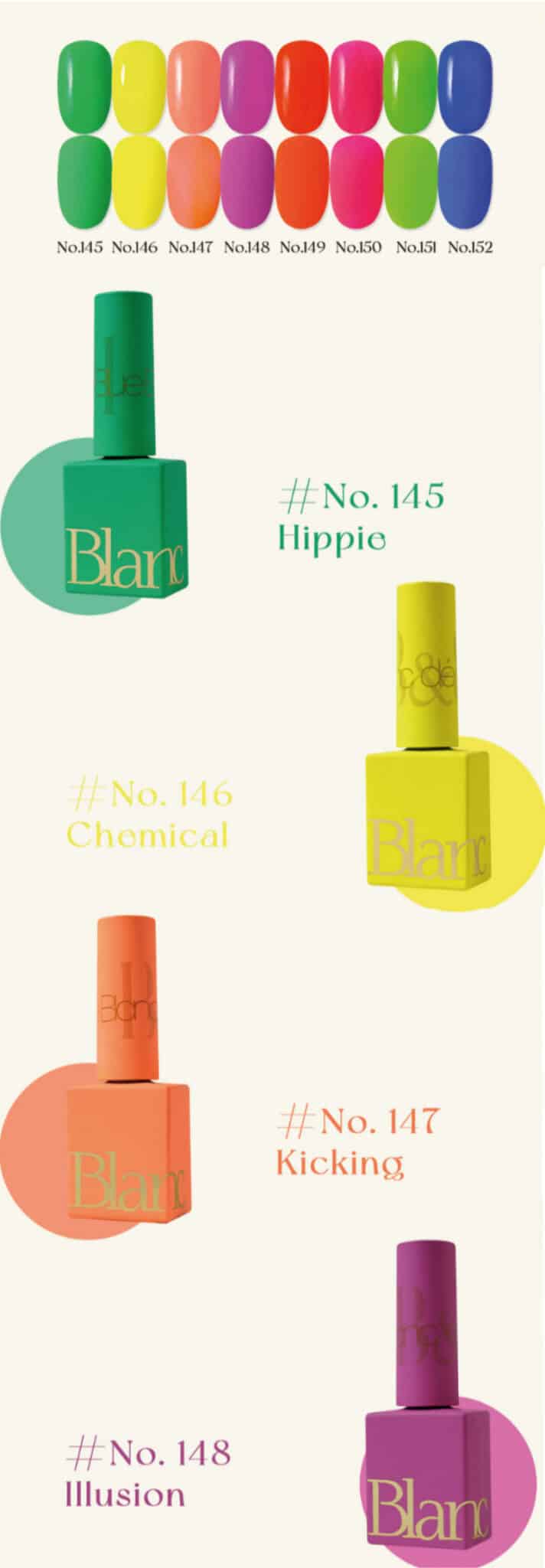 Blanc de Blue / DAYGLO COLOR GEL 8 SET / nail art / color gel - Now In ...