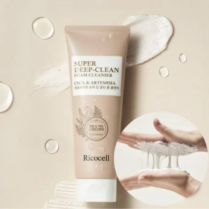 Ricocell / Super Deep-Clean Foam Cleanser (Cica & Artemisia) 220ml ...