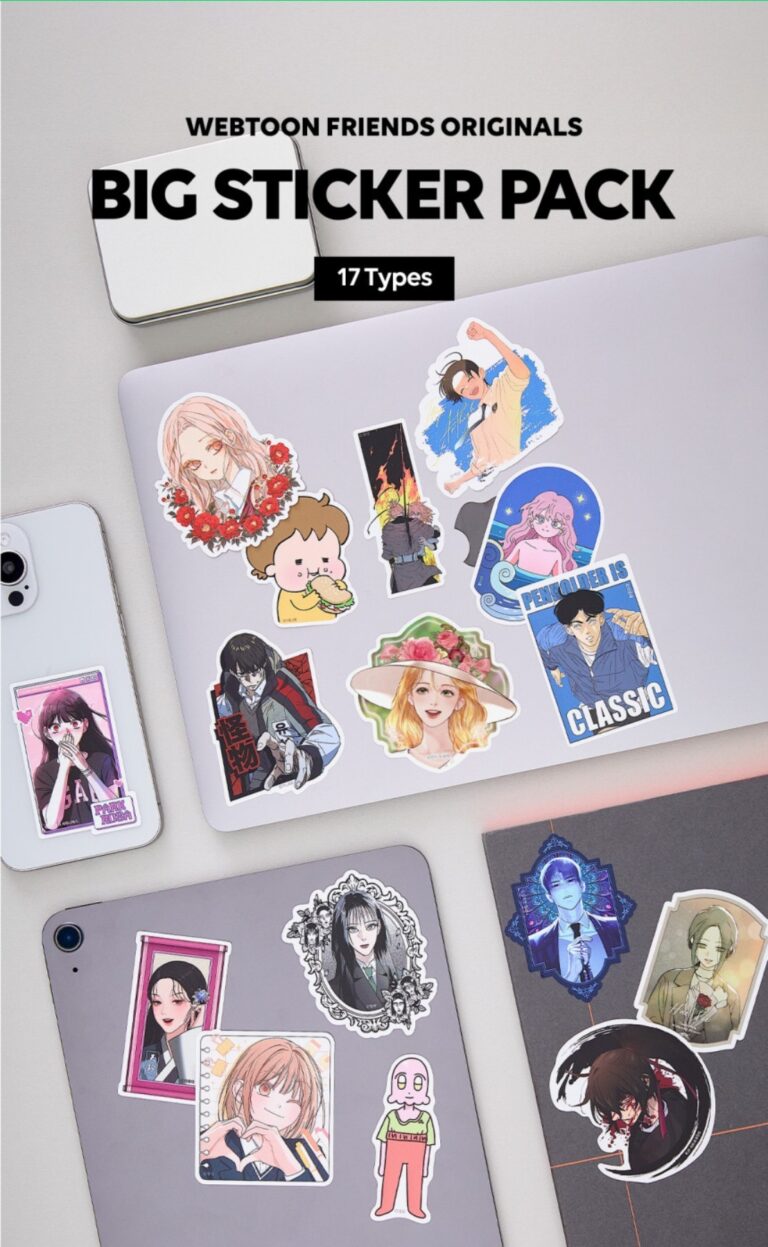 Webtoon Friends Big Sticker Pack - Now In Seoul