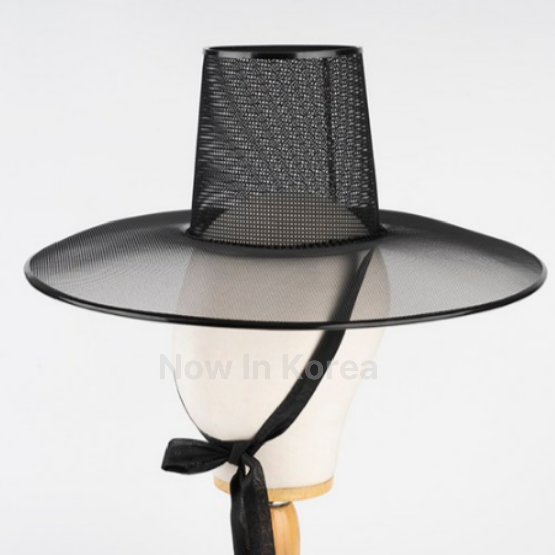 Korean Traditional One layer Hat (Gat) + Brown Strap Handmade Korea ...