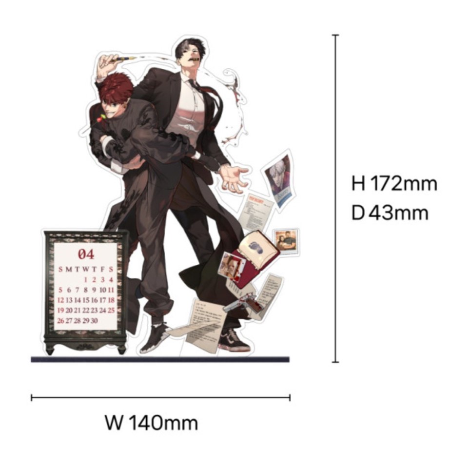 Killer Peter 2026 Acrylic Desk Calendar - Now In Seoul